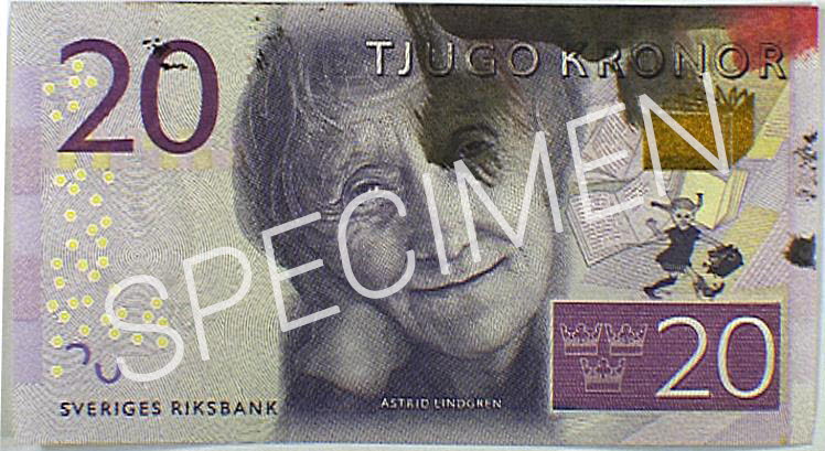 Security ink dyed banknotes | Sveriges Riksbank