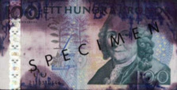 Security ink dyed banknotes | Sveriges Riksbank
